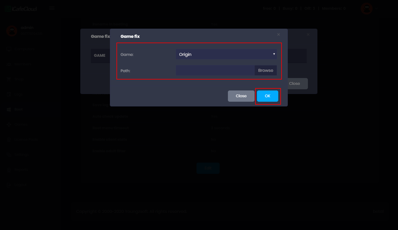 CCBoot Cloud wiki - Tools menu