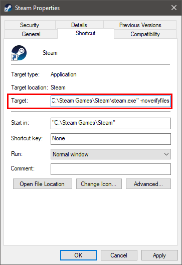 CCBoot Cloud wiki - Skip steam verification on client
