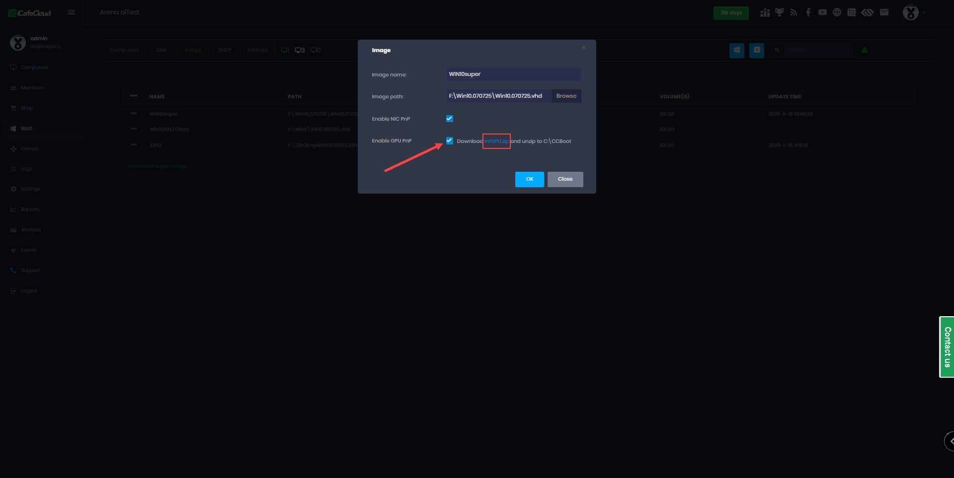 CCBoot Cloud wiki - DNS changing on client