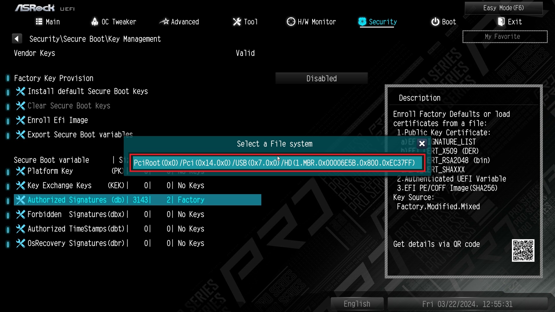 CCBoot Cloud wiki - Asrock with UEFI SECURE BOOT