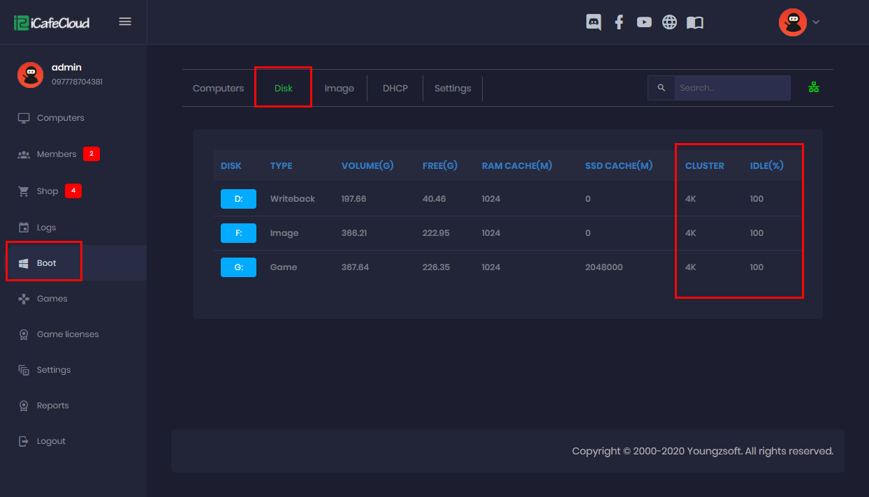 CCBoot Cloud wiki - Work as CCDISK