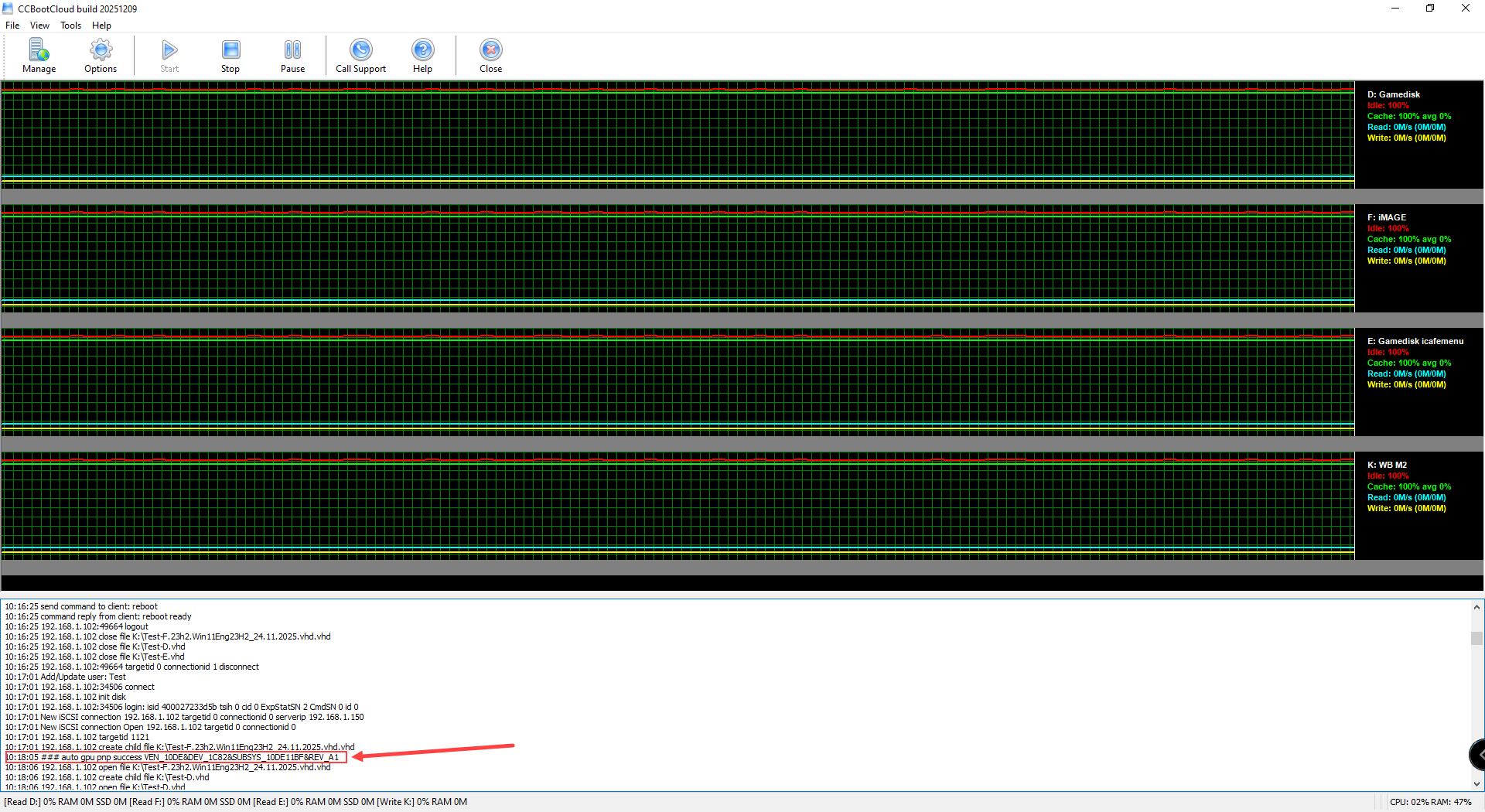 CCBoot Cloud wiki - ISCSI Cache settings