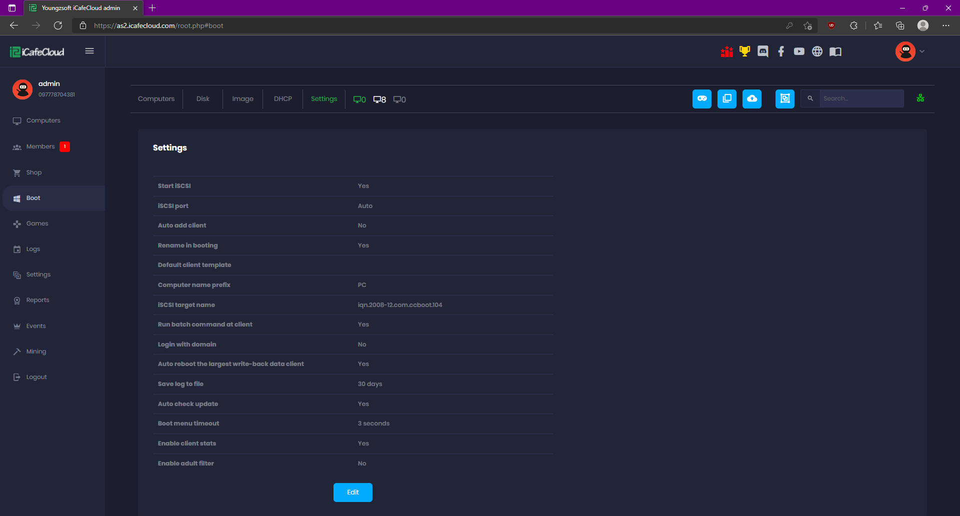 CCBoot Cloud wiki - Work as CCDISK