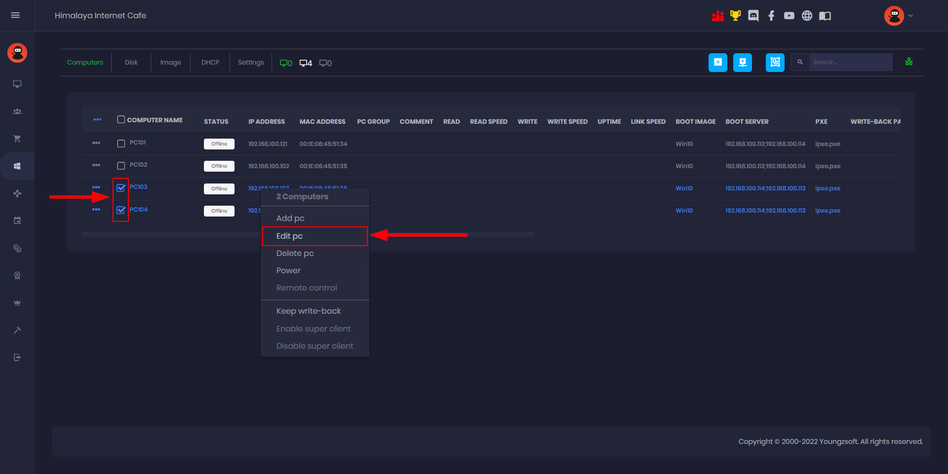 CCBoot Cloud wiki - No more network devices