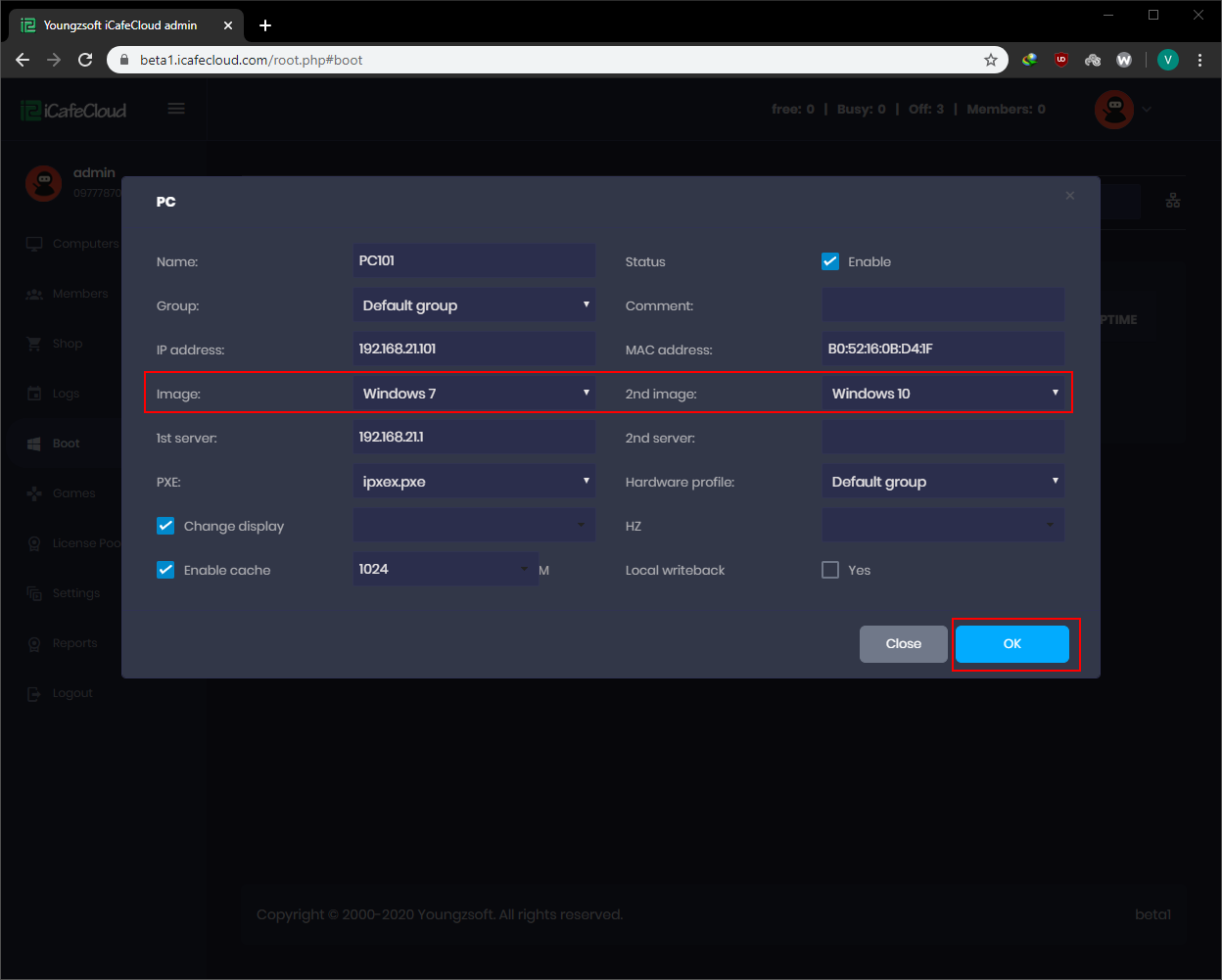 CCBoot Cloud wiki - Client diskless boot failed